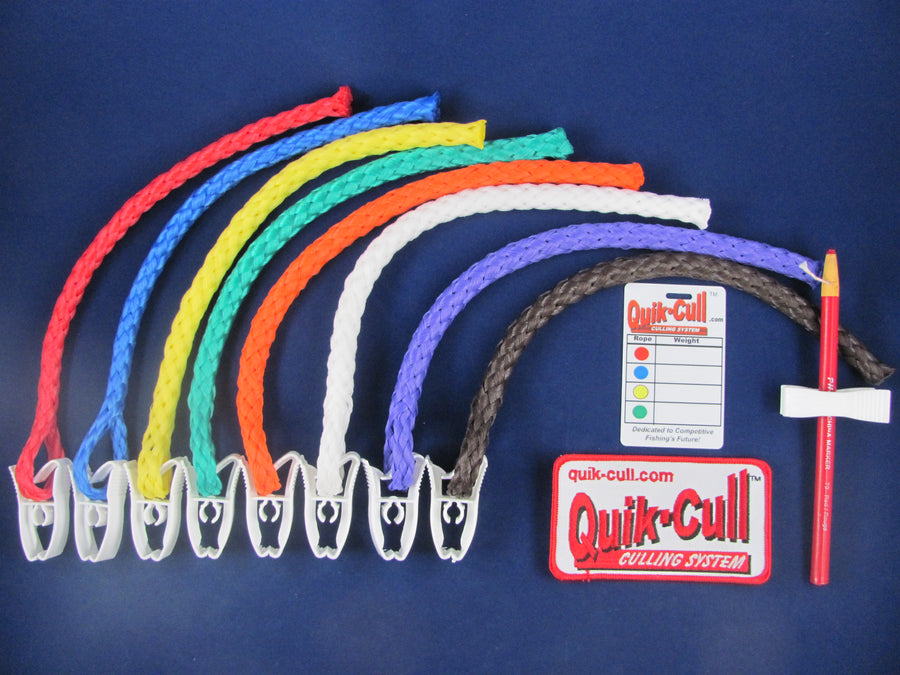 Quik•Cull™ Sport Fishing Competition Culling System Team Set of 8 Colo ...